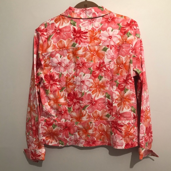 Lemon Grass | Jackets & Coats | Nwot Lemon Grass Floral Jacket | Poshmark
